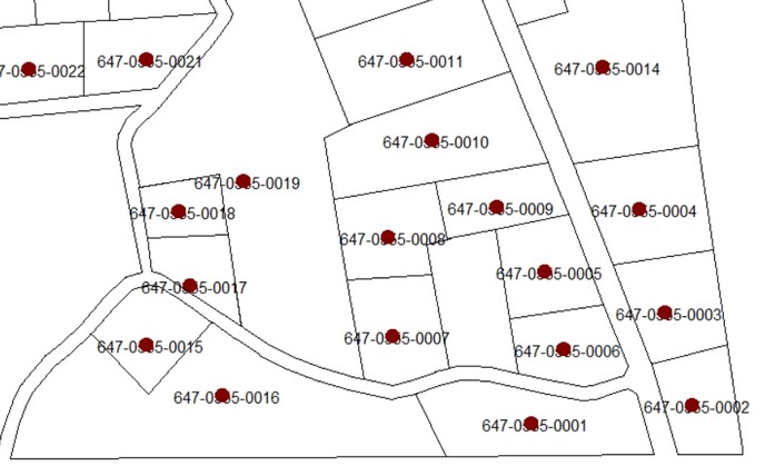 8.5.4.1 Parcels: List & map - LUPMISManual