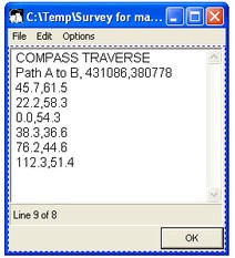 A16.2 Surveying by open-compass traverse