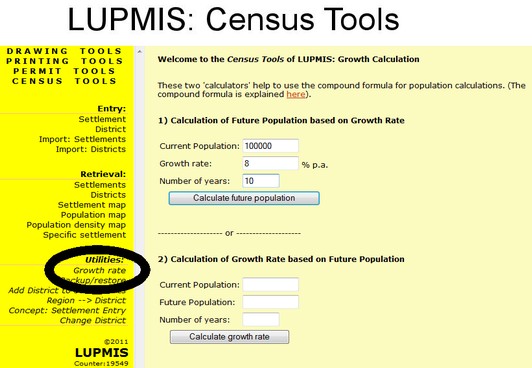 8.5.5 Census tools
